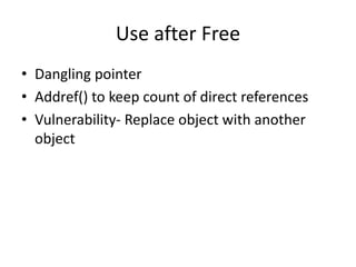 Exploits & Mitigations - Memory Corruption Techniques | PPTX