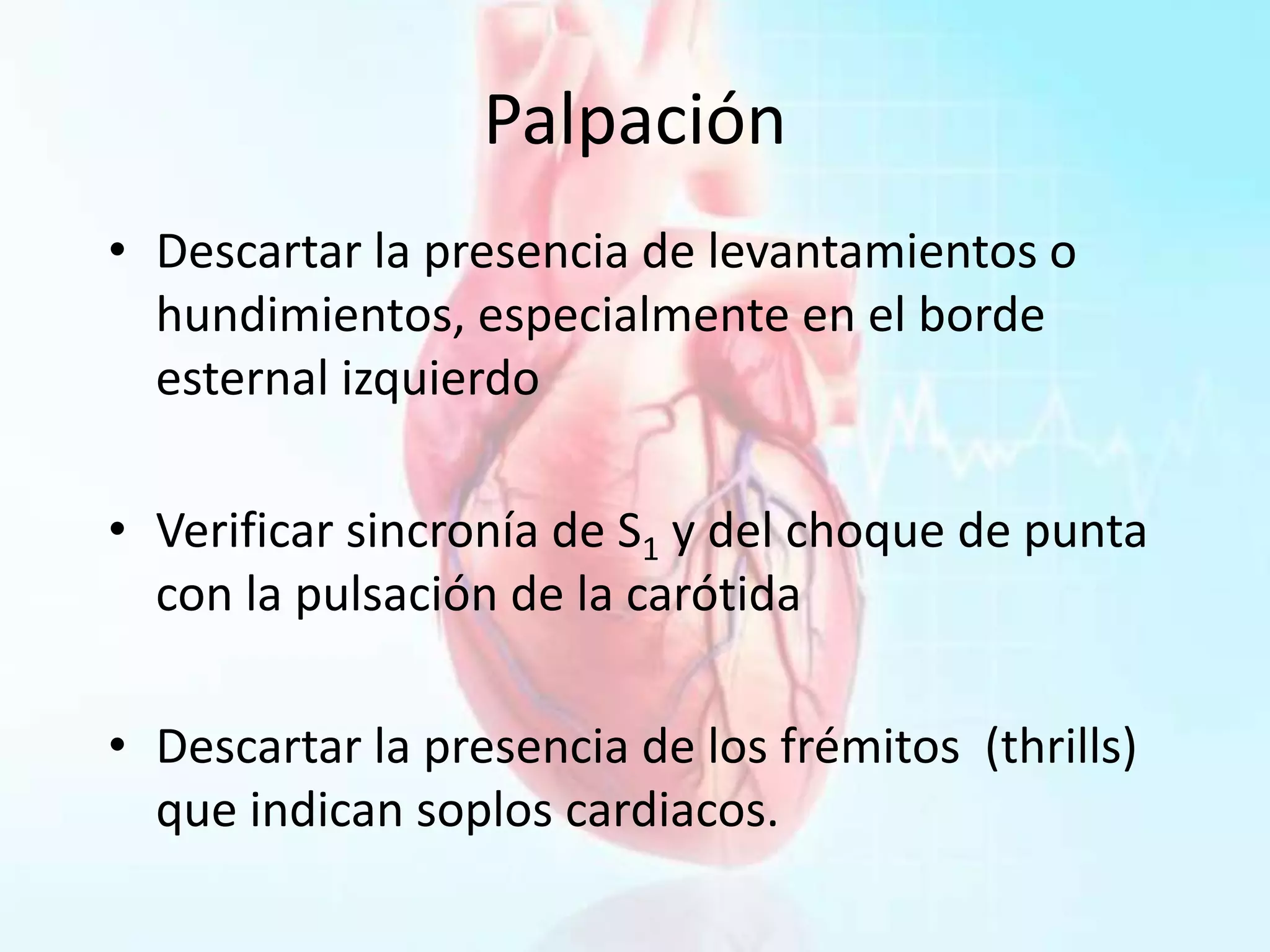Exploración area cardiaca | PPTX