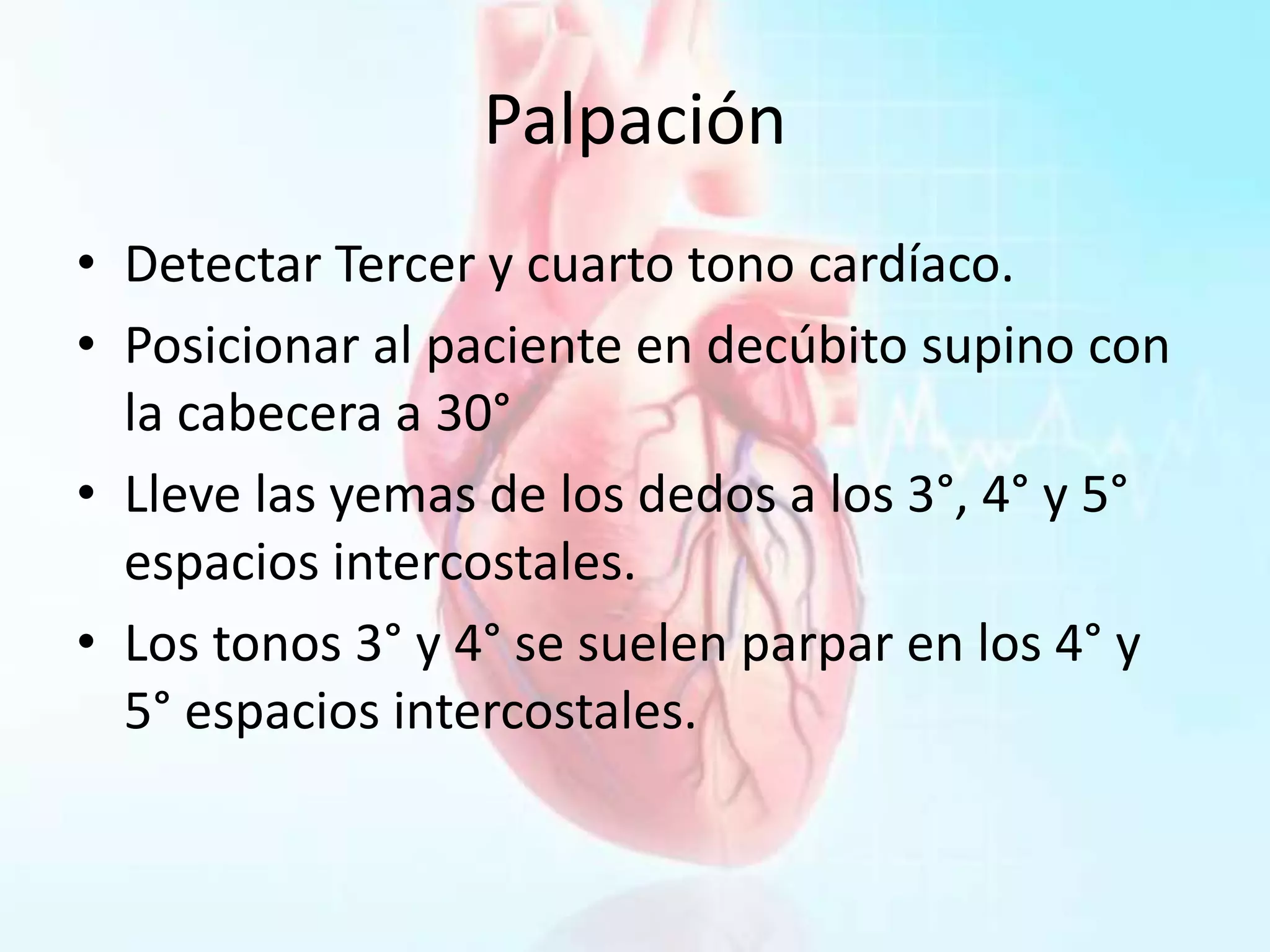 Exploración area cardiaca | PPTX