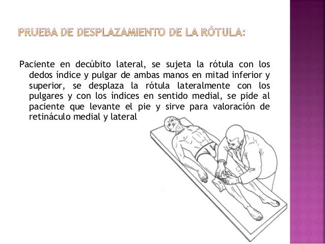 Exploración de rodilla