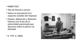 Exploración física cadera | PPTX
