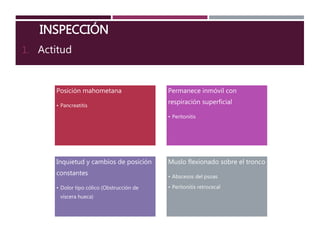 Exploración física del abdomen | PPTX