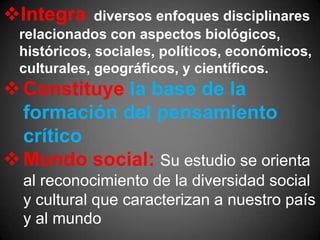 Exploración y comprensión del mundo natural y social | PPTX