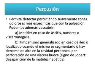 Exploracion de abdomen | PPTX