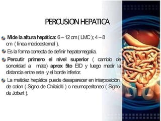 EXPLORACION FISICO ADDOMEN | PPTX | Ear, Nose and Throat Conditions ...
