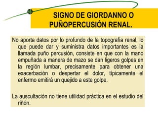 Exploracion sistema urinario | PPT