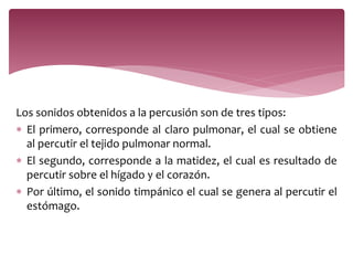 Exploracion toracica | PPTX