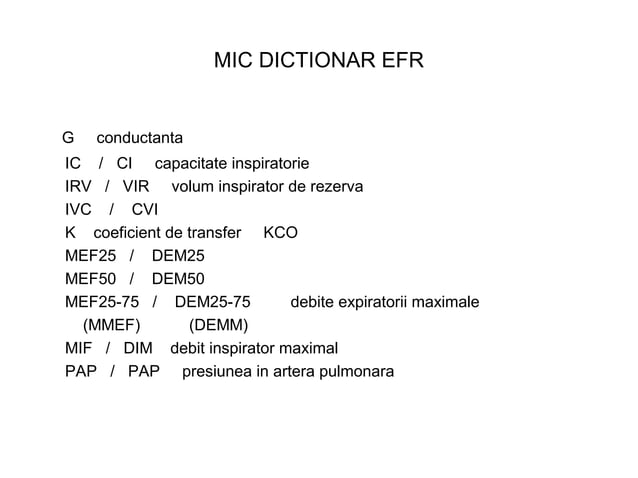 Explorari functionale pulmonare 1 | PPT