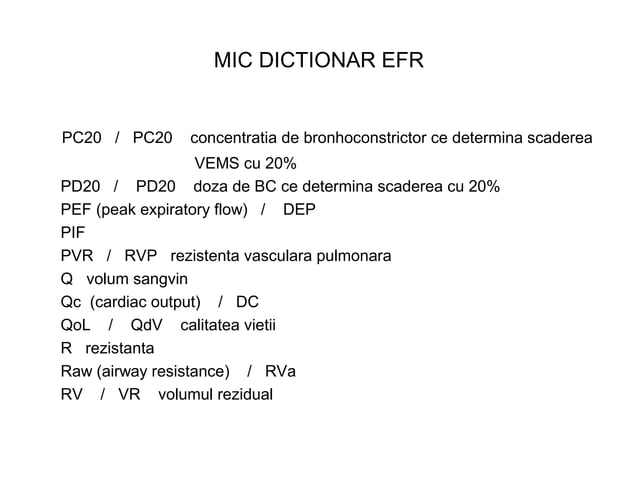 Explorari functionale pulmonare 1 | PPT