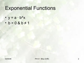 Exploration of Exponential Functions | PPT