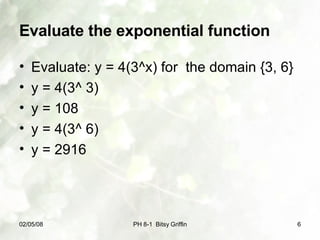 Exploration of Exponential Functions | PPT