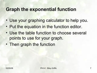 Exploration of Exponential Functions | PPT