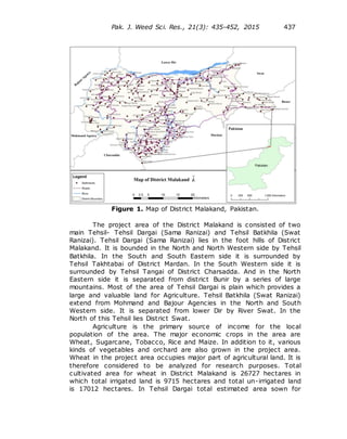 Exploration and inventorying of weeds in wheat CROP OF THE DISTRIC T ...