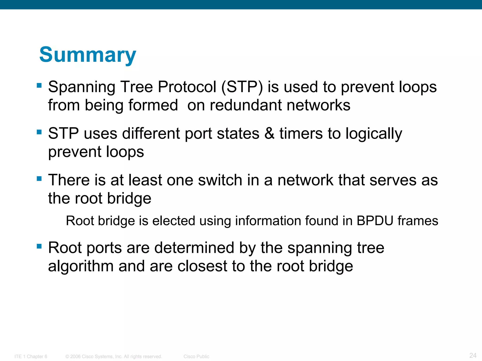 Protocolo Spanning Tree | PPT