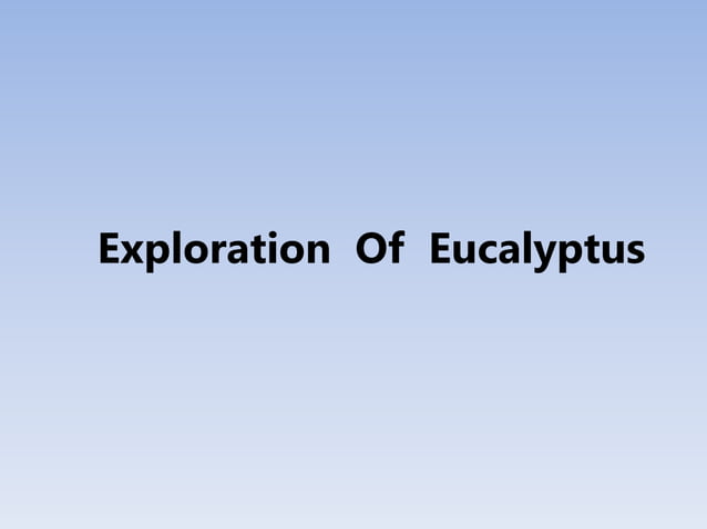 Exploration of eucalyptus_v2.0 | PDF