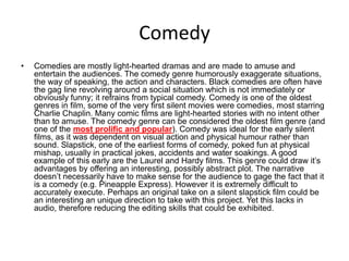 Exploration of Genre of Film | PPTX