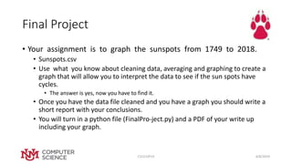 CS 151Exploration of python | PPT
