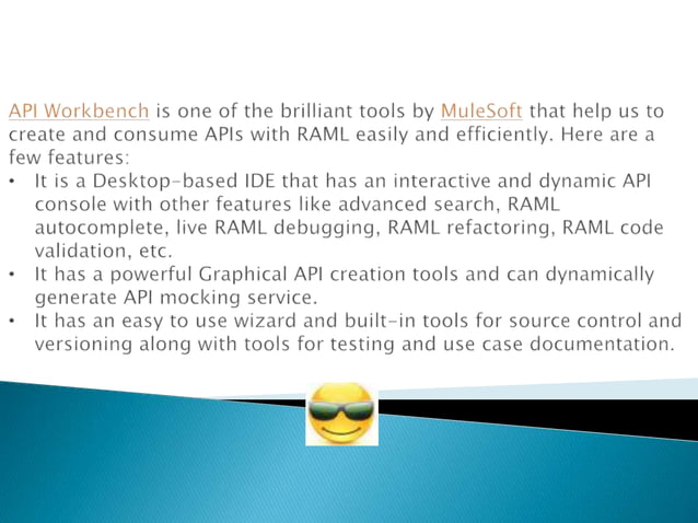 Exploration with workbench with raml | PPT