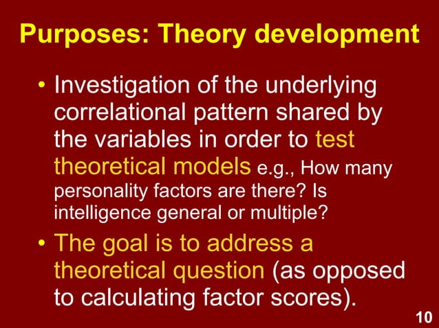 Exploratory factor analysis | ODP | Science