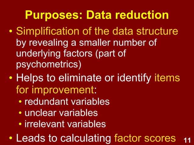 Exploratory Factor Analysis Odp Science 6504