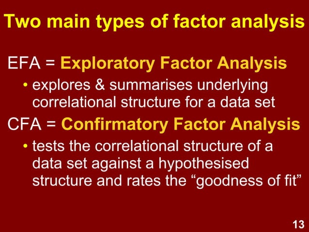 Exploratory factor analysis | ODP | Science