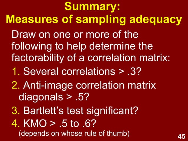 Exploratory Factor Analysis Odp Science 0845