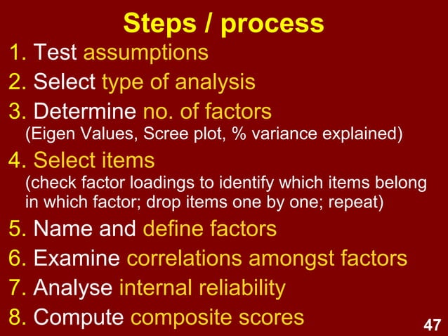 Exploratory factor analysis | ODP | Science