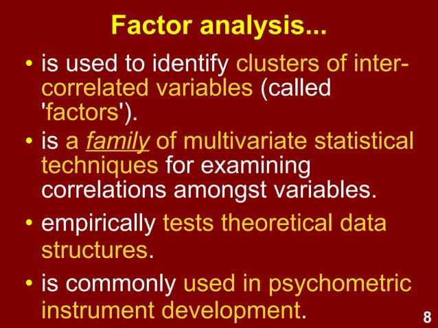 Exploratory factor analysis | ODP | Science