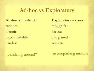 Exploratory Testing As A Quest | PPT