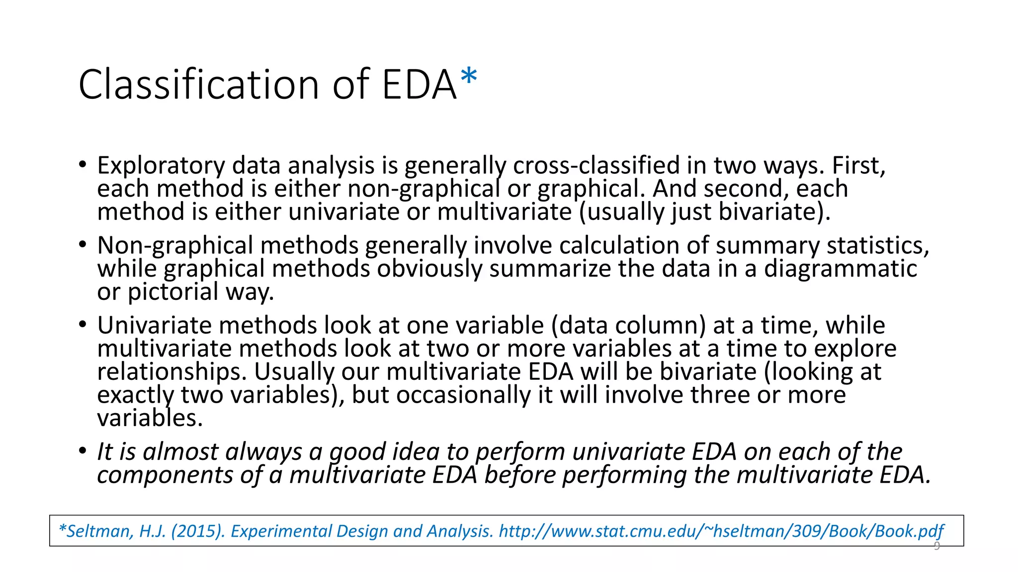 EXPLORATORY DATA ANALYSIS | PPT