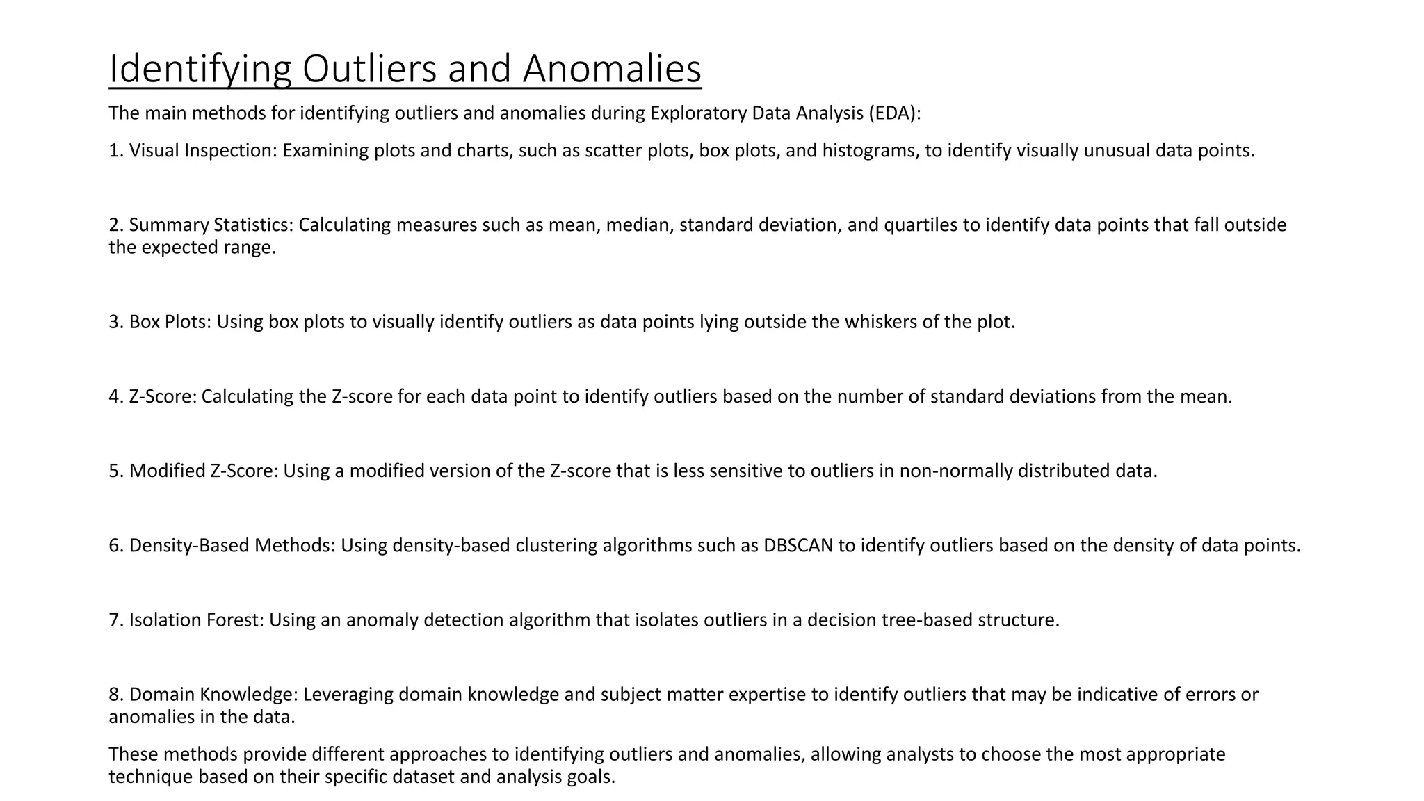Exploratory Data Analysis.pptx for Data Analytics | PPTX