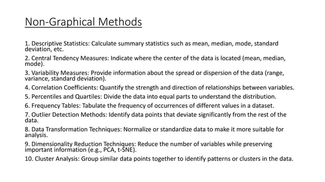 Exploratory Data Analysispptx For Data Analytics Pptx Databases Computer Software And