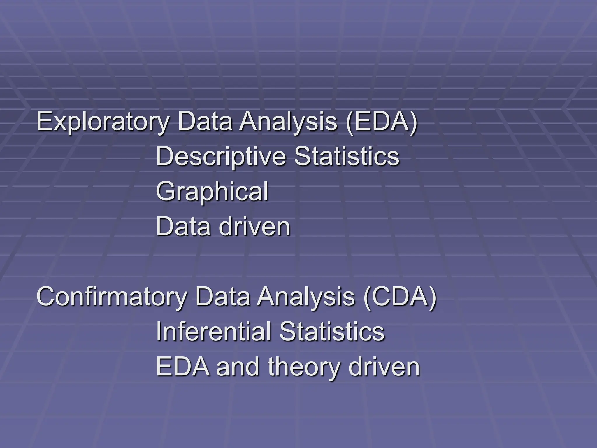 Exploratory Data Analysis EFA Factor analysis | PPT