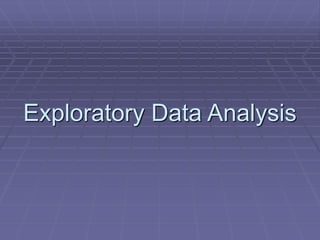 Exploratory Data Analysis EFA Factor analysis | PPT