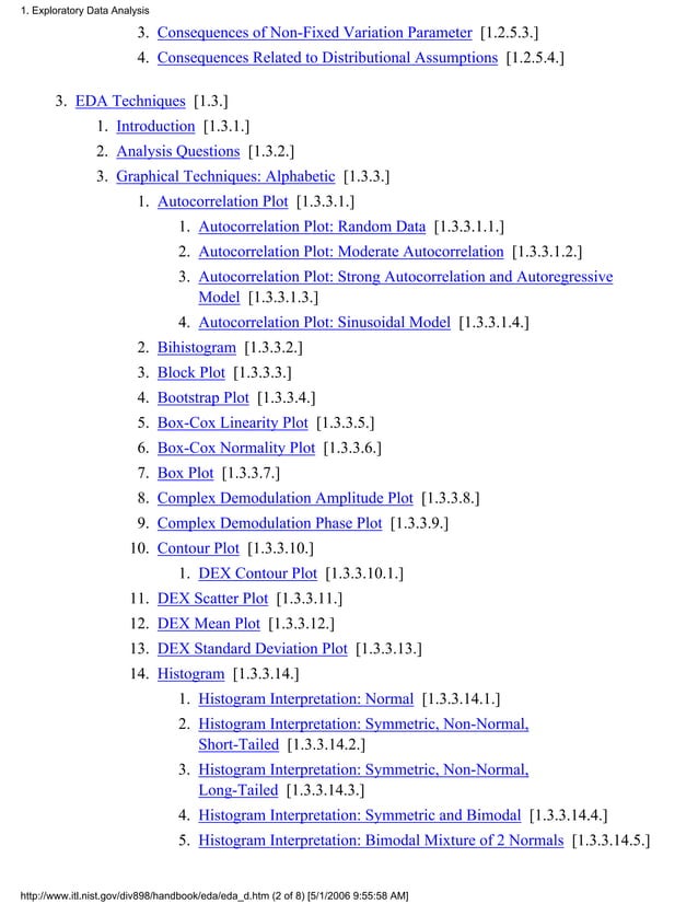 Exploratory Data Analysis Handbook Engineering
