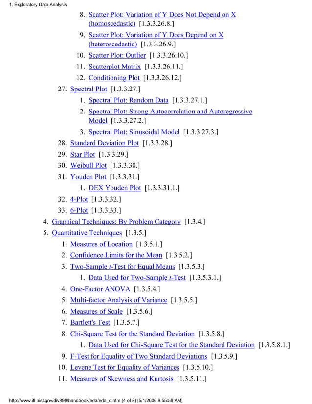Exploratory Data Analysis Handbook Engineering