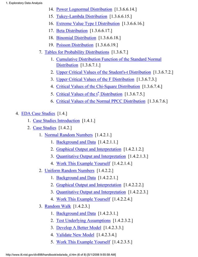 Exploratory Data Analysis Handbook Engineering