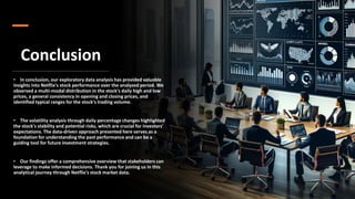Exploratory Data Analysis of Netflix Stock Performance | PPTX | Stocks ...