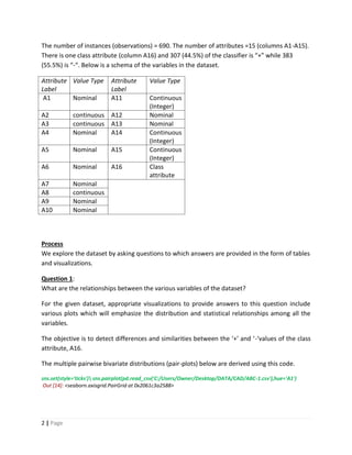 Exploratory data analysis project | PDF