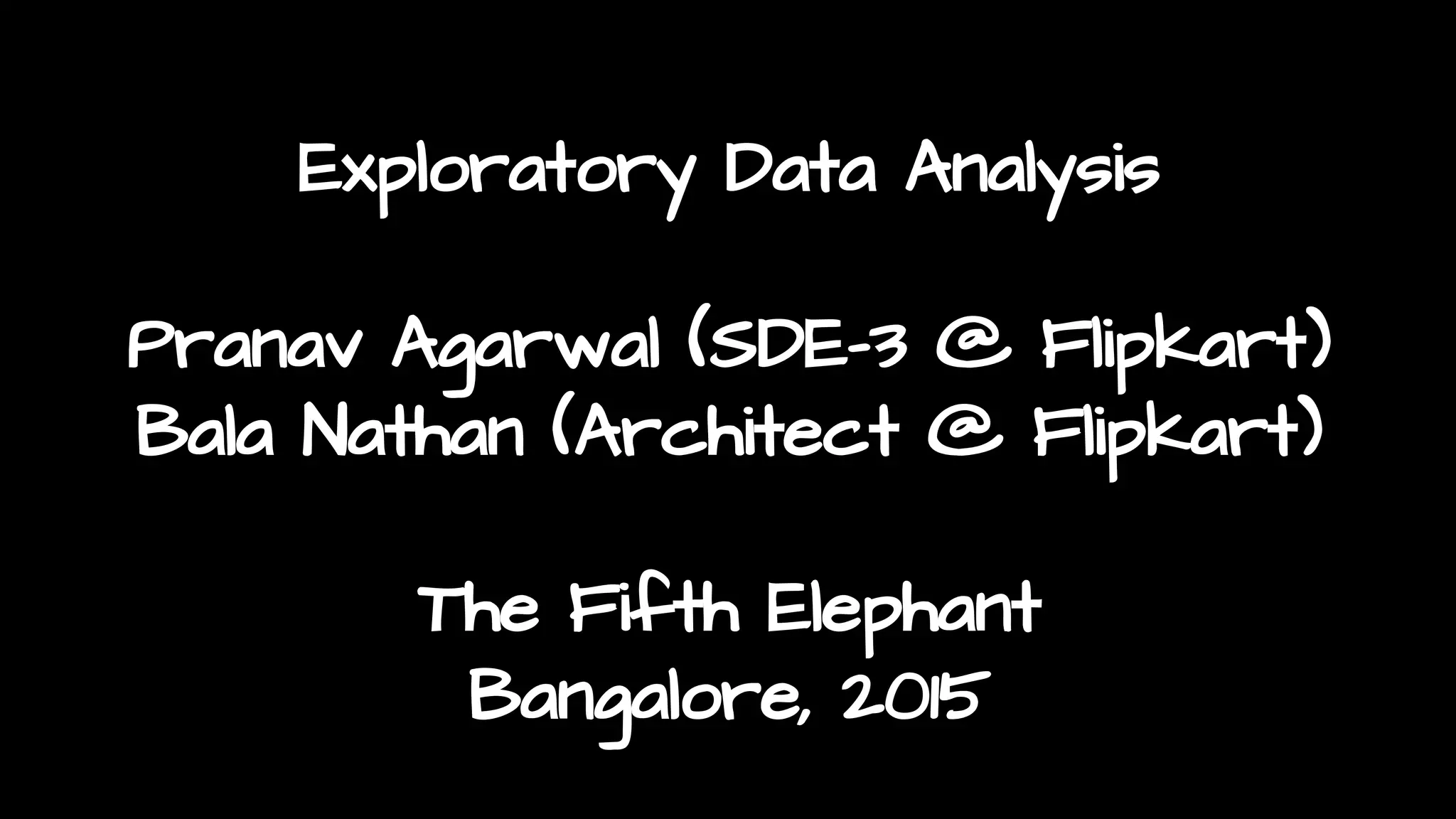 Exploratory Data Analysis Using Apache Lens And Apache Zeppelin Ppt