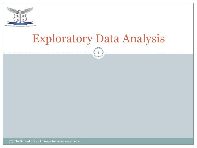 Exploratory data analysis v1.0