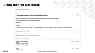 Exploratory Data Analysis with Sweetviz in Incorta | PPT