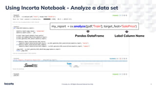 Exploratory Data Analysis with Sweetviz in Incorta | PPT