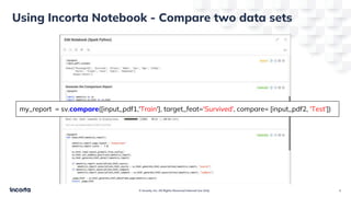 Exploratory Data Analysis with Sweetviz in Incorta | PPT