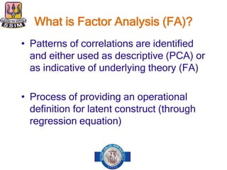 Exploratory factor analysis | PPTX