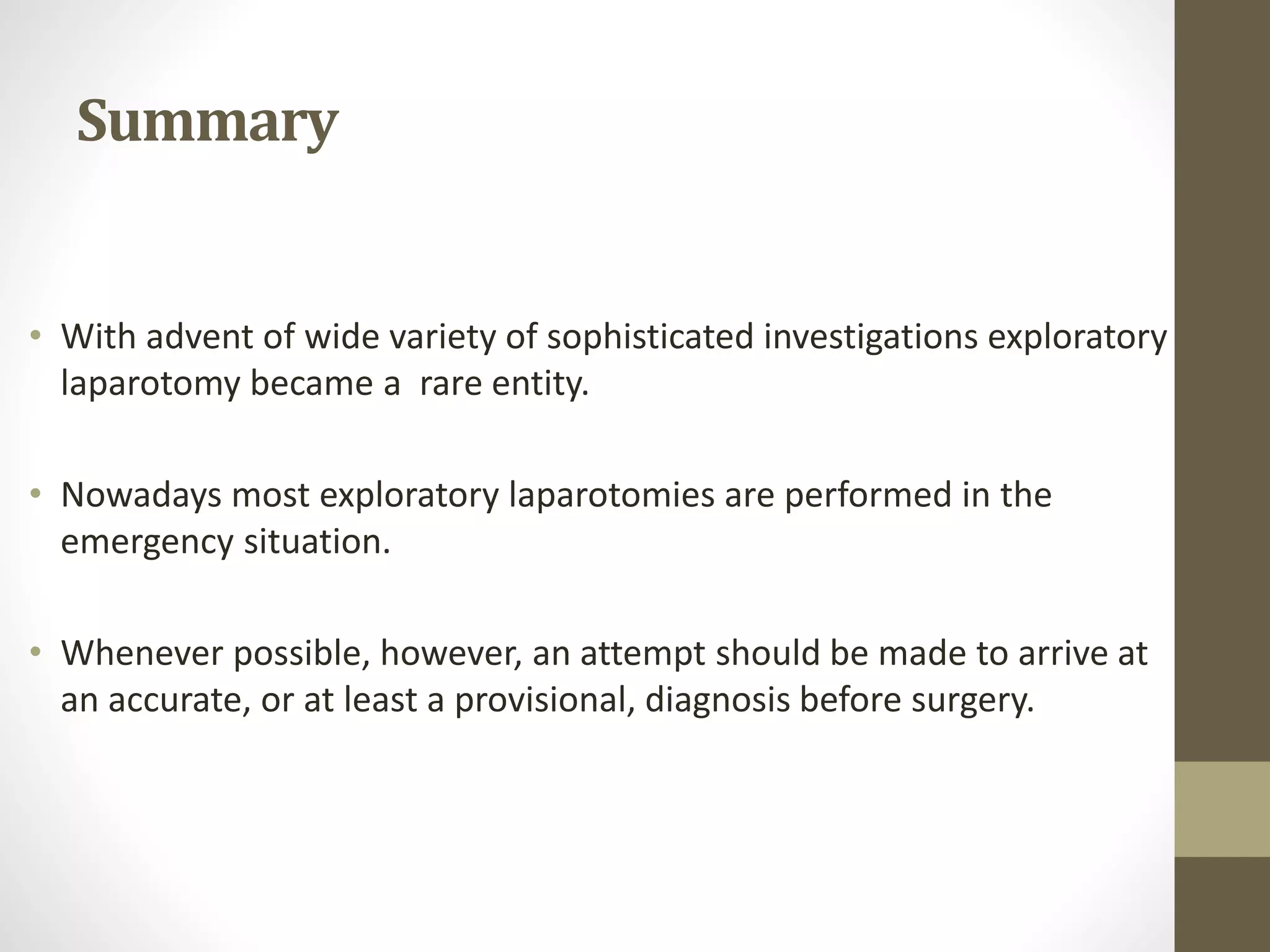 Exploratory laprotomy | PPTX