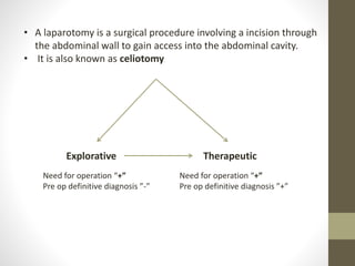 Exploratory laprotomy | PPTX