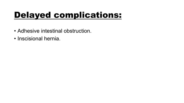 EXPLORATORY LAPROTOMY indications and procedure.pptx | Digestive ...