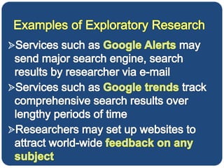 Exploratory Research Design - Meaning and Methods | PPTX