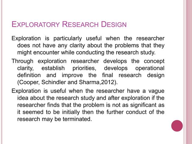 Understanding Exploratory Research Design | PPT